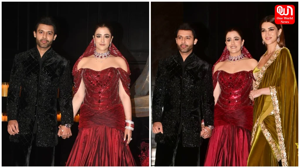 Nupur Sanon-Stebin Ben Wedding Reception: অফ শোল্ডার মেরুন গাউনে অপরূপা ...